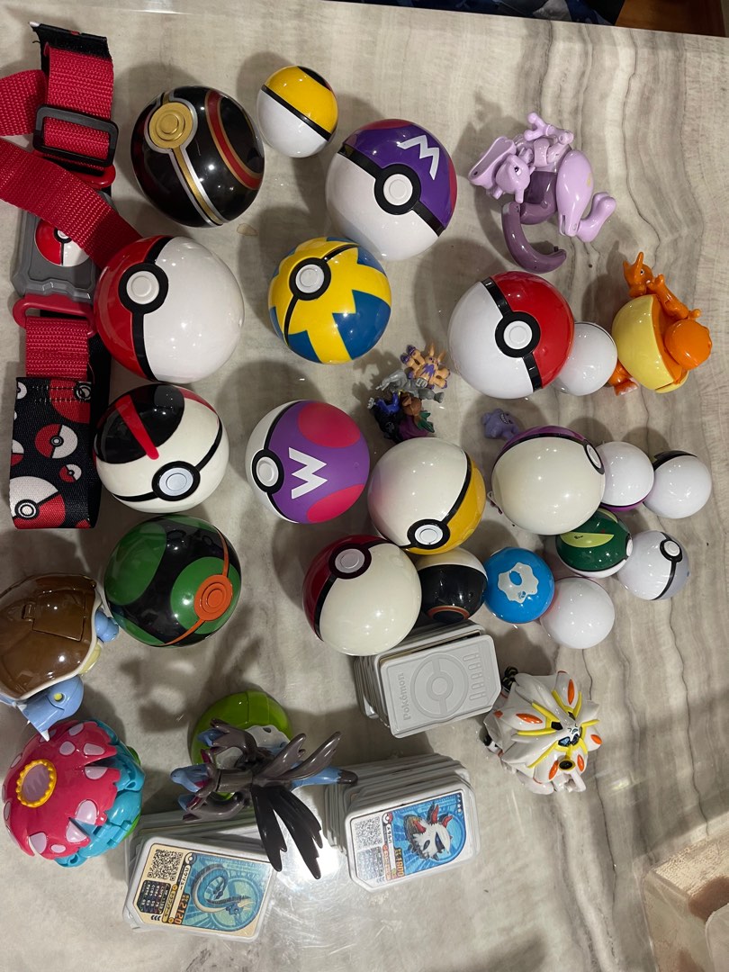Pokemon ball collection, Hobbies & Toys, Toys & Games on Carousell
