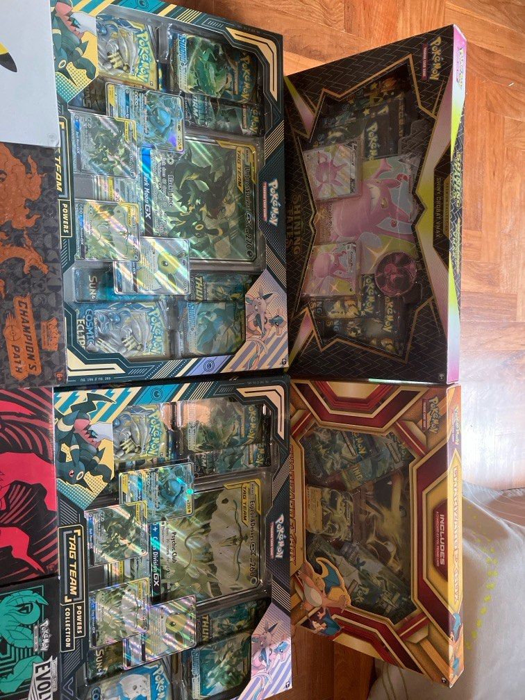 Pokemon tag team power collection charizard ex box and etb, Hobbies ...