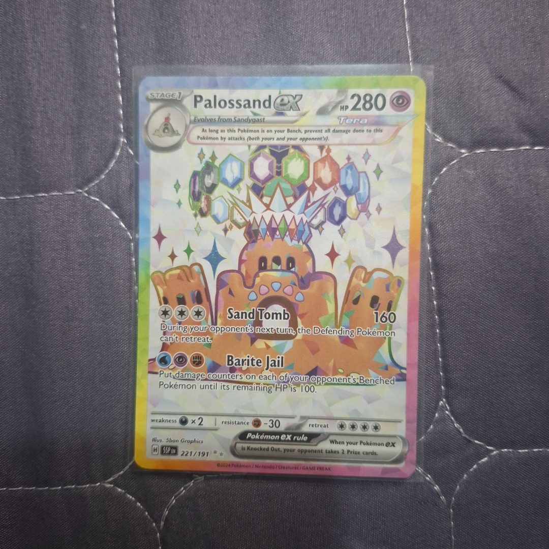 Pokemon TCG Palossand EX Full Art, Hobbies & Toys, Toys & Games on ...