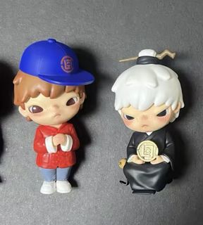 全新只開盒確認款式 未開袋 小野 Hirono x CLOT 陰陽 功夫 荊棘 華人 陶俑 絲綢 Edison Chen figure 公仔 ...