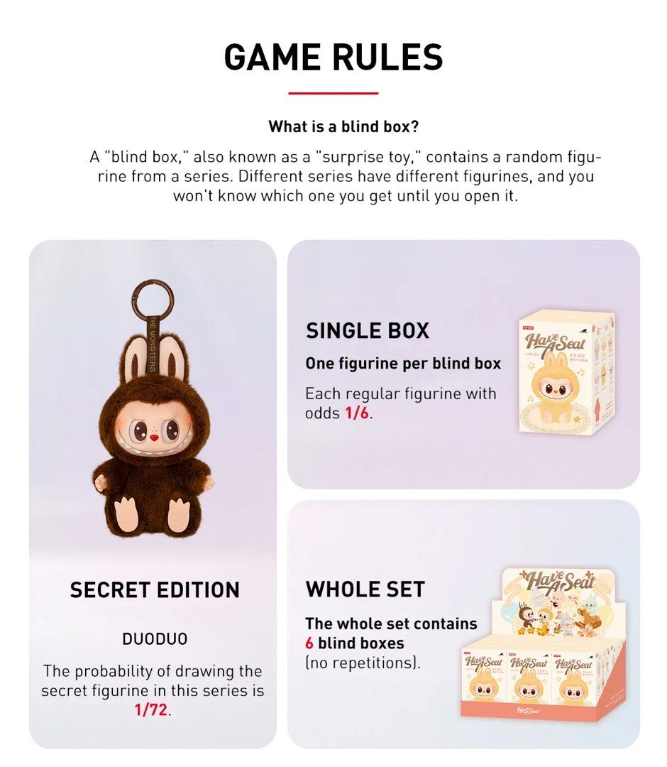 POPMART LABUBU V2 TAKE A SEAT, Hobbies & Toys, Toys & Games on Carousell