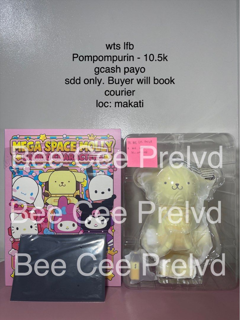 Popmart molly sanrio pompompurin hello kitty cinnamoroll my melody ...