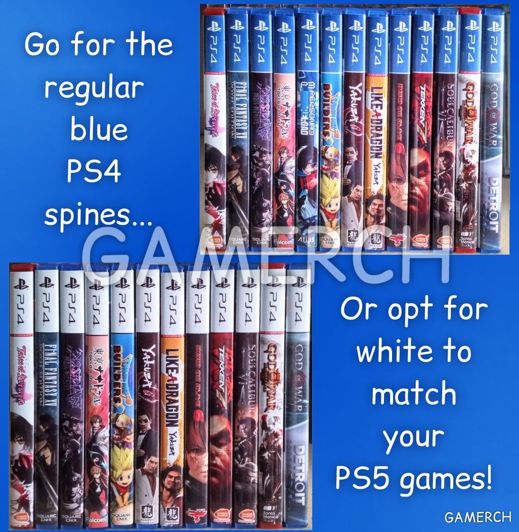 PS4/PS5 Custom Spines, Video Gaming, Video Games, PlayStation on Carousell