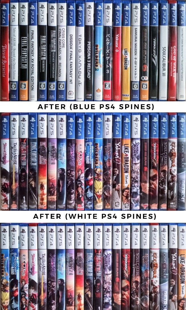 PS4/PS5 Custom Spines, Video Gaming, Video Games, PlayStation on Carousell
