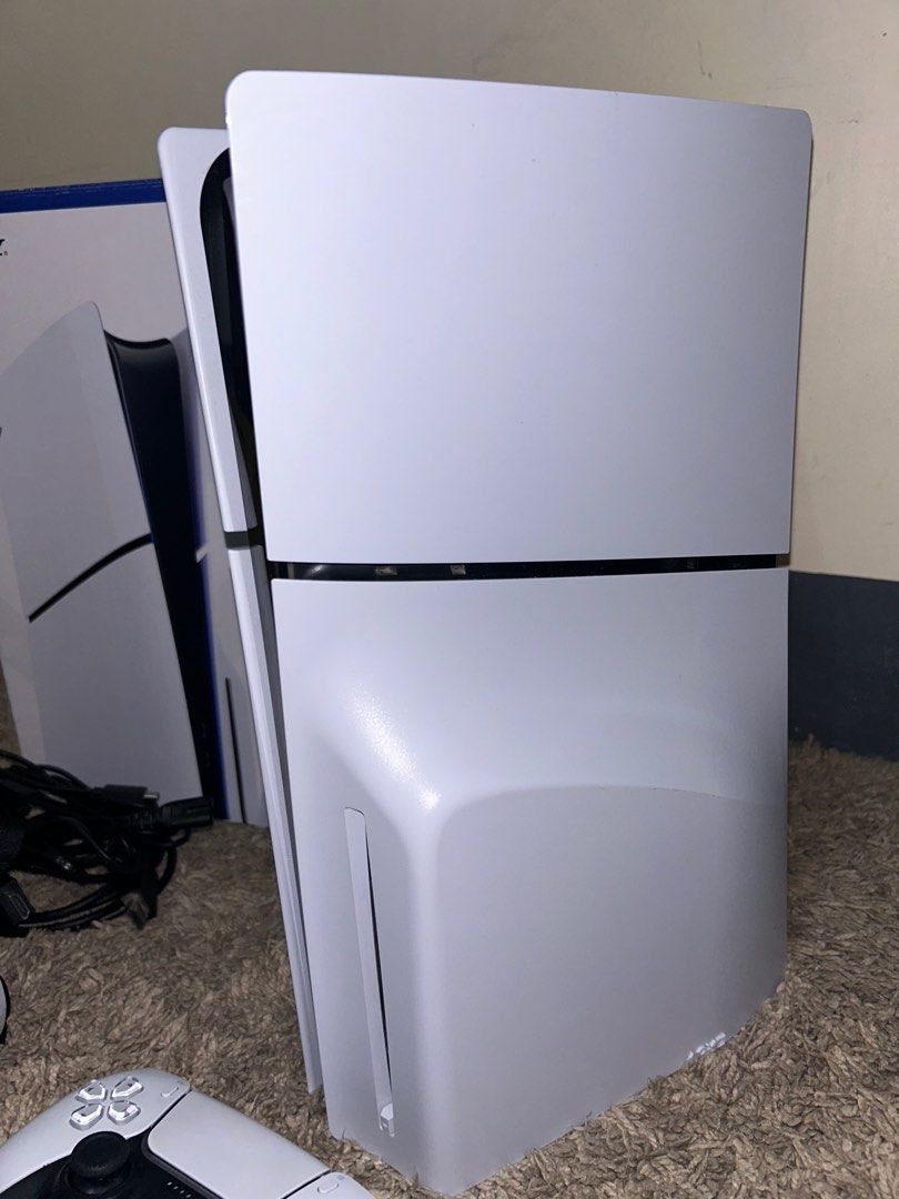 PS5 Slim with 2 controller with Complete Accessories, Box, Receipt and ...