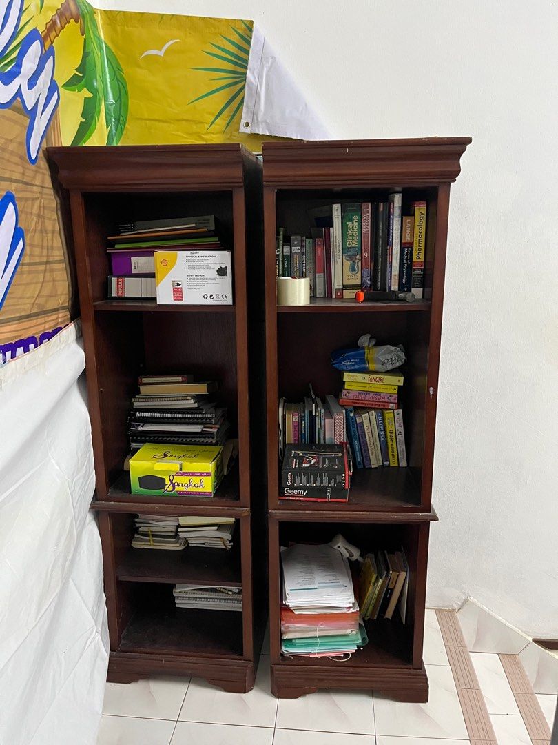 rak buku / barang kayu, Furniture & Home Living, Furniture, Shelves ...