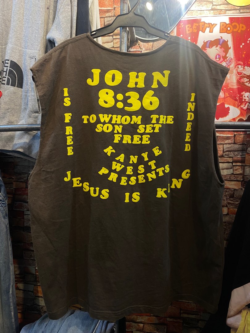rare kanye west john 8:36 muscle tee heavy cotton, Men's Fashion, Tops & Sets, Tshirts & Polo ...