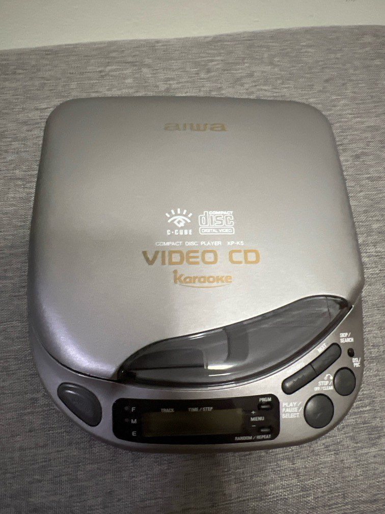 PRICE DROP! Rare Vintage AIWA XP-K5 Portable Karaoke Video CD Player ...