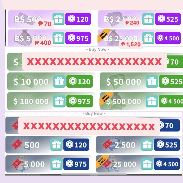 SALE! BLOXBURG BLOX BURG GAME CREDITS ROBLOX ROBUX MONEY CASH IN GAME ROBUX TICKET TICKETS THE ...