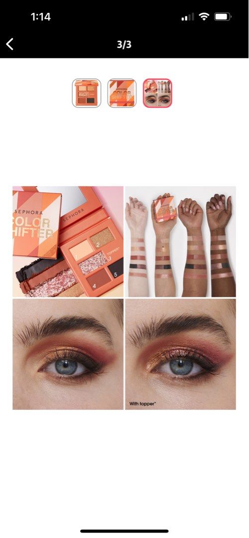 Sephora color shifter eye palette, Beauty & Personal Care, Face, Makeup ...