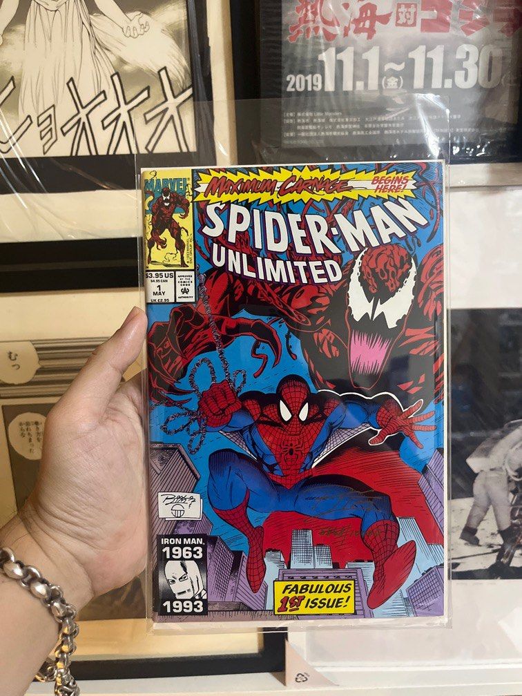 Spider-man Unlimited #1 COA by Ron Lim, Hobbies & Toys, Books ...