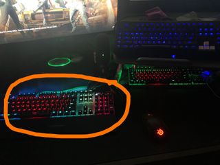 Steelseries Apex 5 w/ hyper x pudding keycaps, Computers & Tech, Parts ...