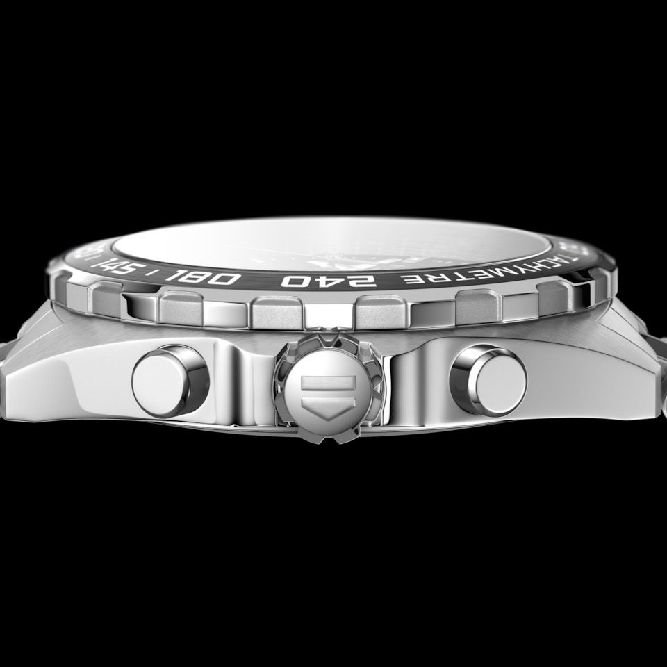 Tag Heuer Men's "Formula 1" Swiss Stainless Steel Dress Watch, Color ...