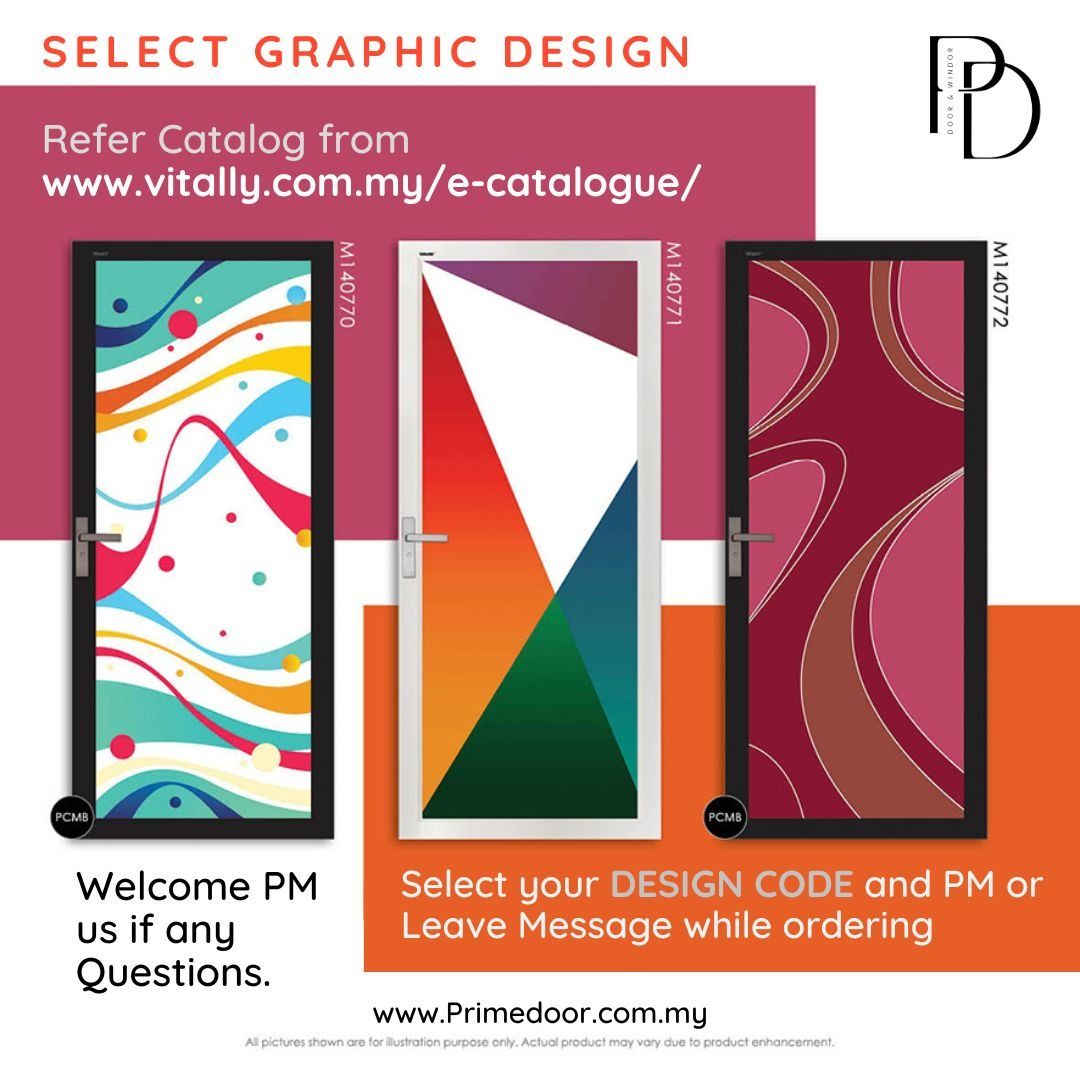 VITALLY -ACP Glass Swing Door Aluminum Toilet Door Plain Color Pintu ...