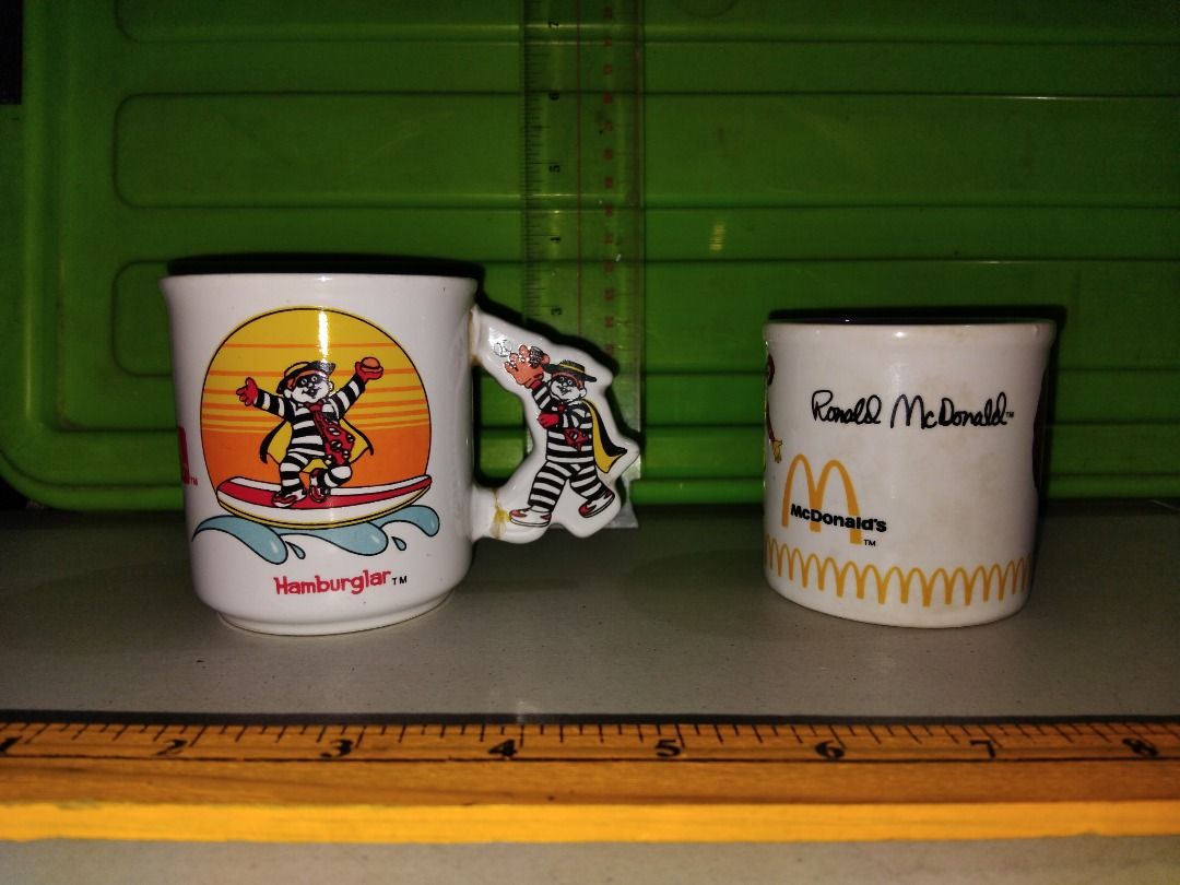 1980's McDo ceramic mugs/cups - 2 pieces - vintage, Hobbies & Toys ...