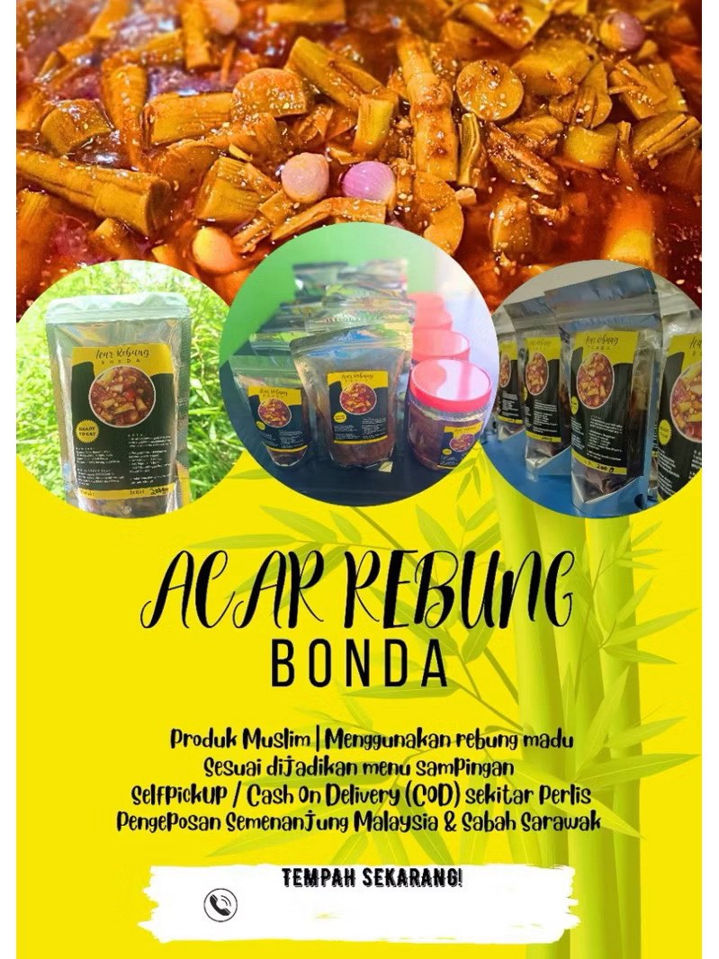 200g ACAR REBUNG BONDA MANTAP, Food & Drinks, Packaged & Instant Food ...
