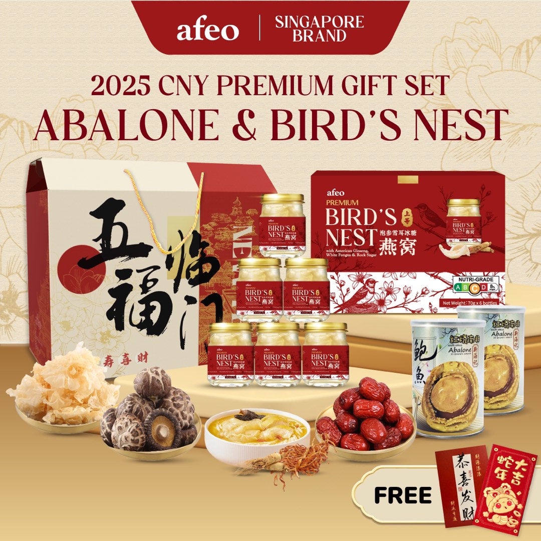 [New Packaging] Afeo 2025 CNY Gift Set With Abalone, Bird's Nest ...