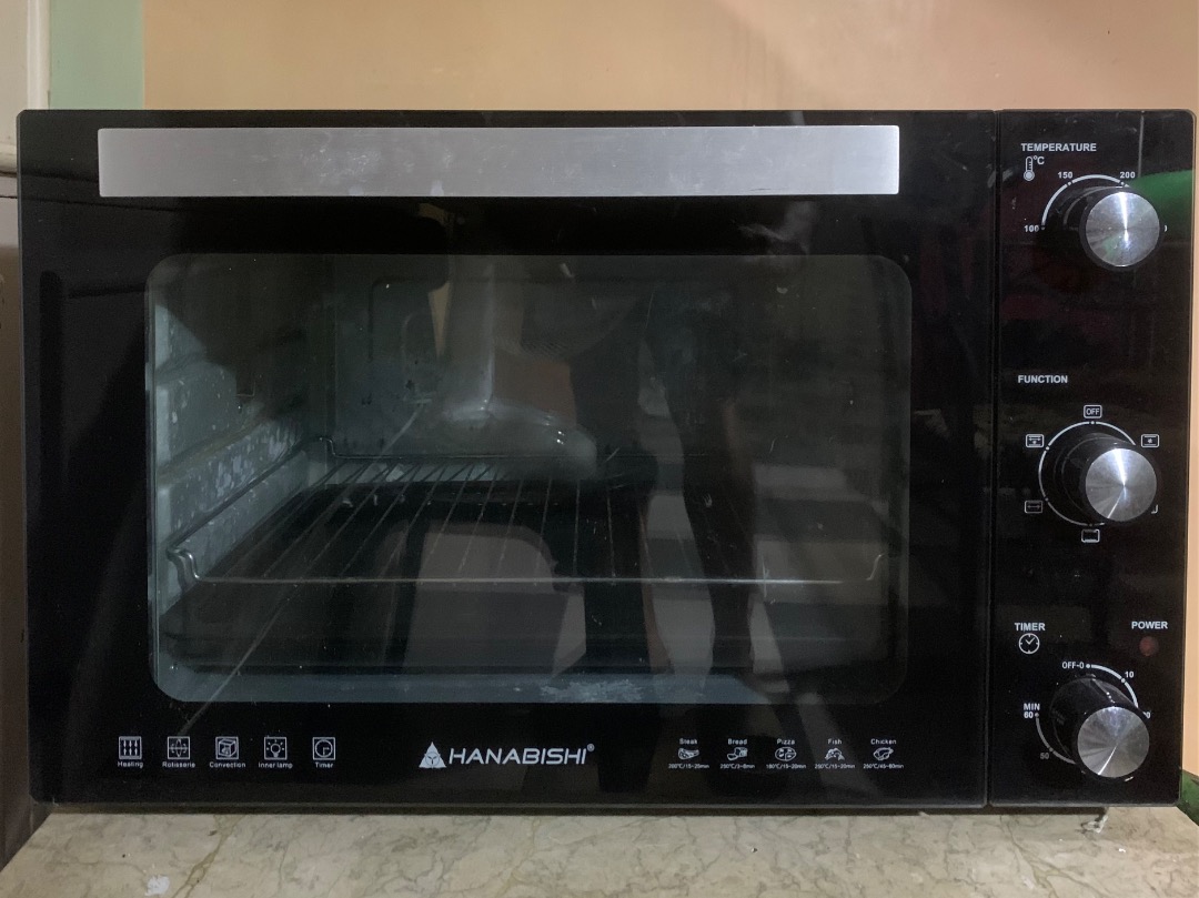 55L Hanabishi Electric Oven for Baking, TV & Home Appliances, Kitchen Appliances, Other Kitchen ...