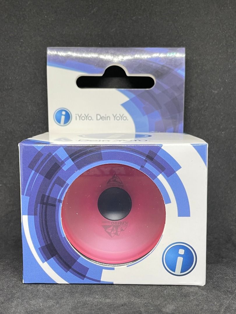 全新 iYoYo iCEBERG classic 蝶型 Unresponsive PC塑膠 金屬環 搖搖 Yoyo 悠悠球 螢光 粉紅色 黑金屬圈 Neon Pink Yoyojam ...