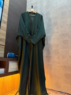 ATIFA ABAYA GREY HIJABISTA , Women's Fashion, Muslimah Fashion, Kaftans ...