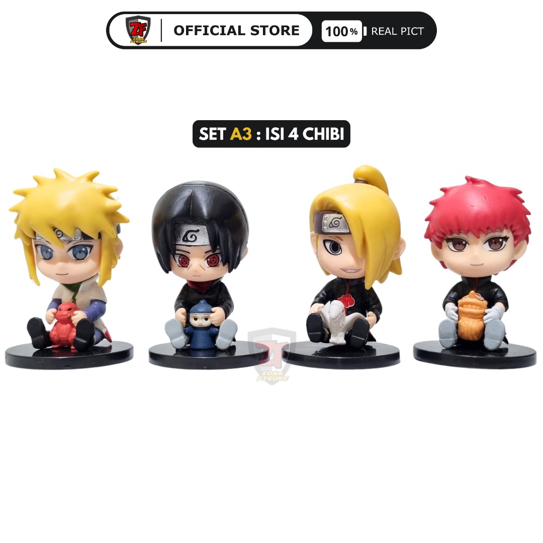 Action Figure Naruto Chibi Naruto Set A3 Pajangan Naruto Koleksi Naruto ...