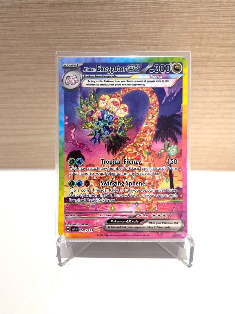 Alolan Exeggutor Ex 242/191 Surging Sparks SIR Special Illustration ...