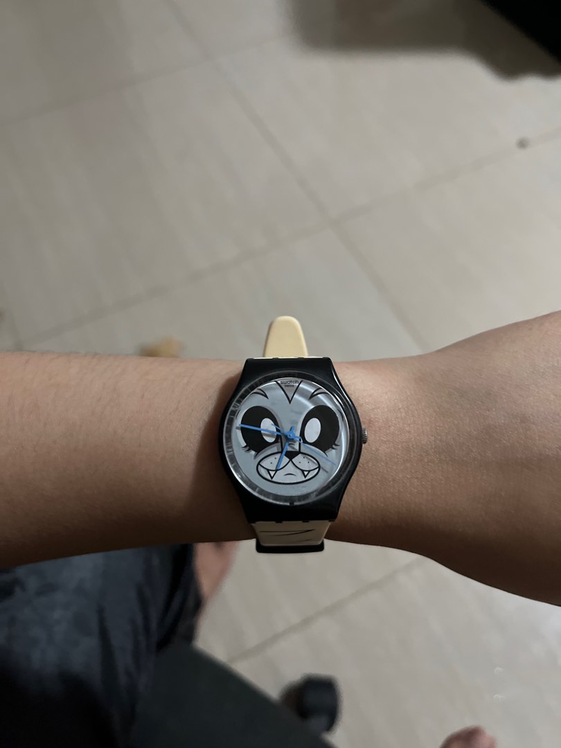 Authentic Swatch KidRobot Limited Edition Watch, Women's Fashion ...