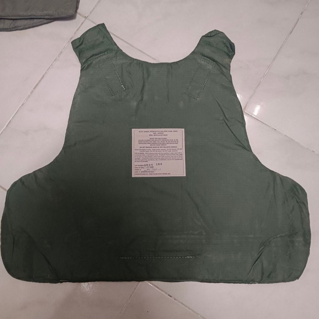 Ballistic Panels KEVLAR, US ARMY ISSUE, LEVEL 3A (read desc for sizes ...