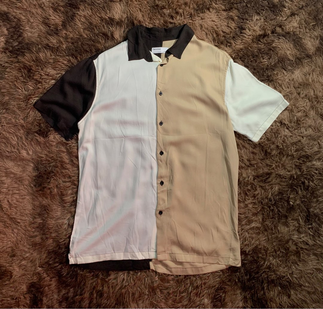 Bershka Tri Color Polo, Men's Fashion, Tops & Sets, Tshirts & Polo ...