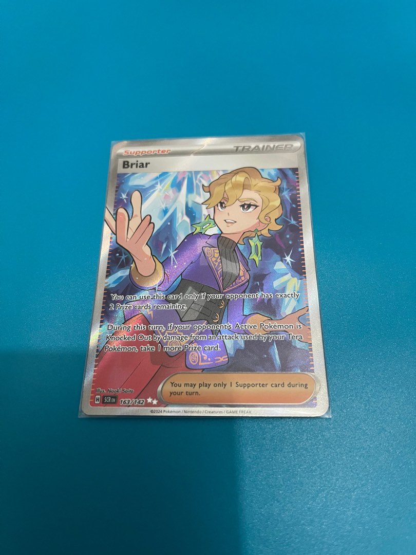 Pokémon TCG: Briar (163/142), Hobbies & Toys, Toys & Games on Carousell