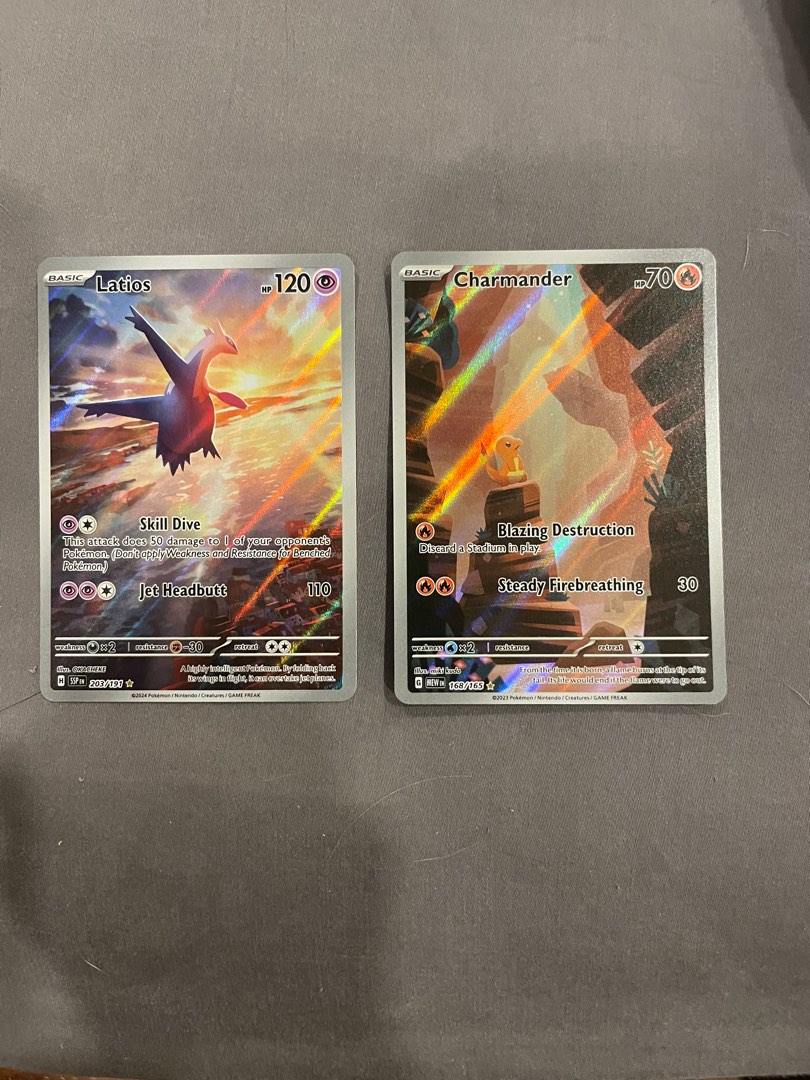 Charmander IR and Latios IR, Hobbies & Toys, Collectibles & Memorabilia ...