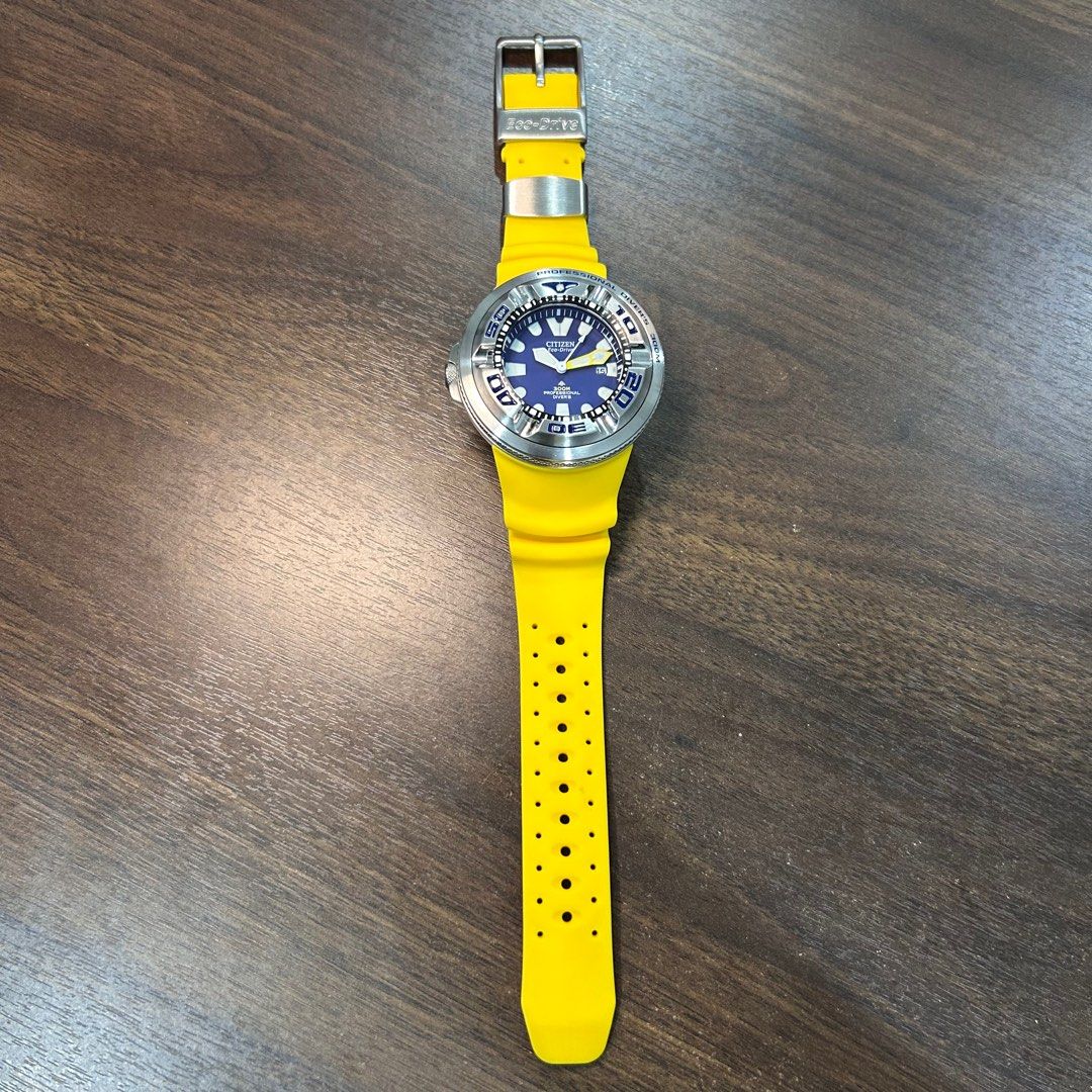 Citizen Promaster Ecozilla BJ8058-06L Yellow Eco-Drive Diver Men Watch ...