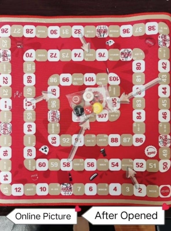 Coca Cola Coke Ladder Games Mat, Hobbies & Toys, Collectibles ...
