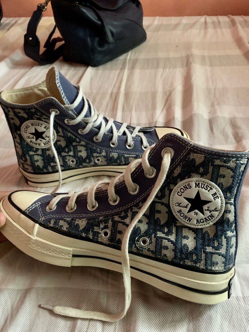 Converse x Dior High top, Women's Fashion, Footwear, Sneakers on Carousell