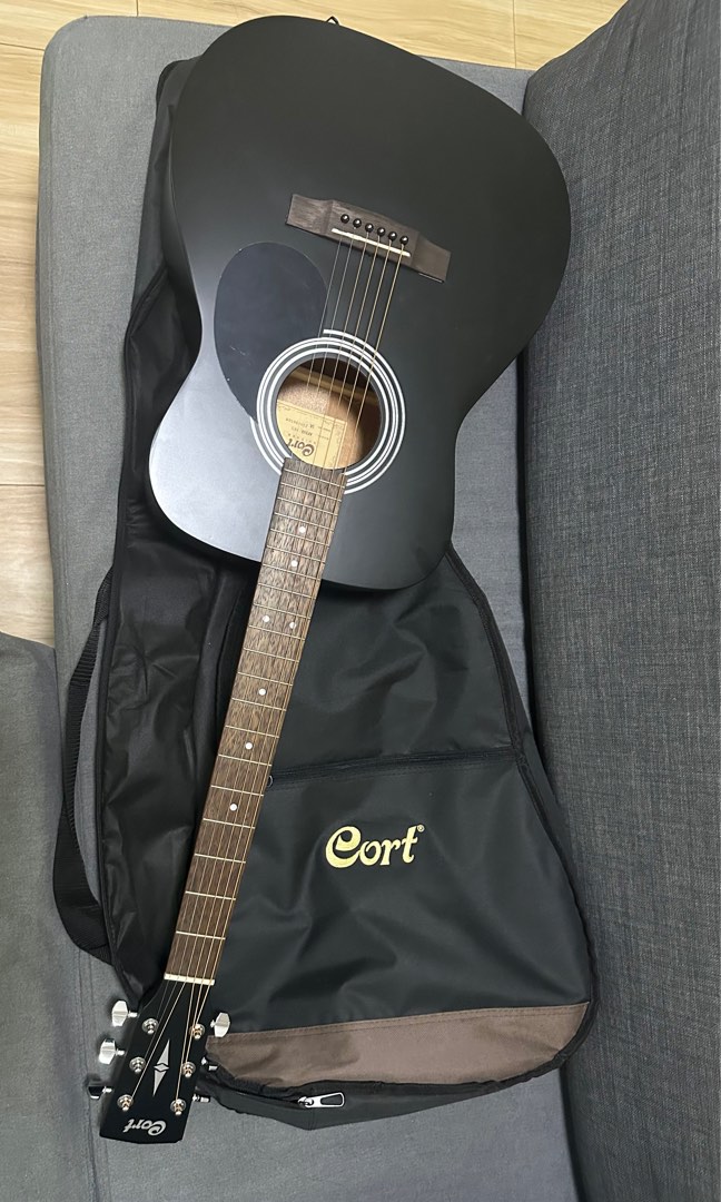 CORT AF510 Guitar - Matte Black, Hobbies & Toys, Music & Media, Musical ...