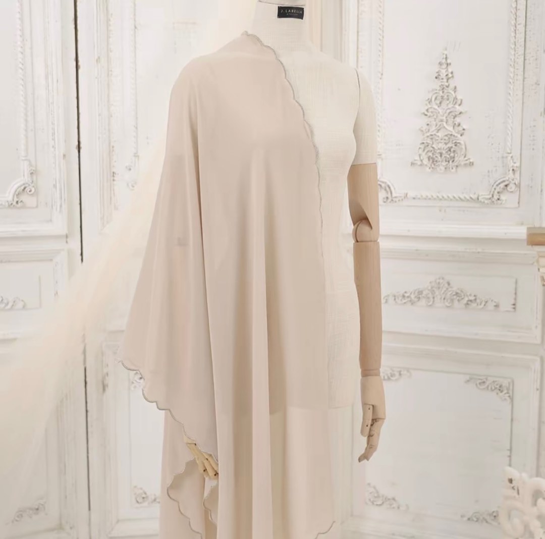 DEECA Chiffon Embroidery Selendang (Sulam) by J Labella, Women's ...