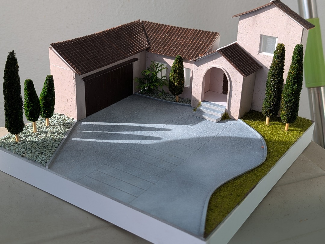 Diorama European Outdoor Parking House Garage 1/64, Hobbies & Toys ...