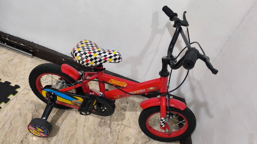 Disney Pixar Cars 12 inch Bike with Training Wheels for Boys 12 inch 14 ...