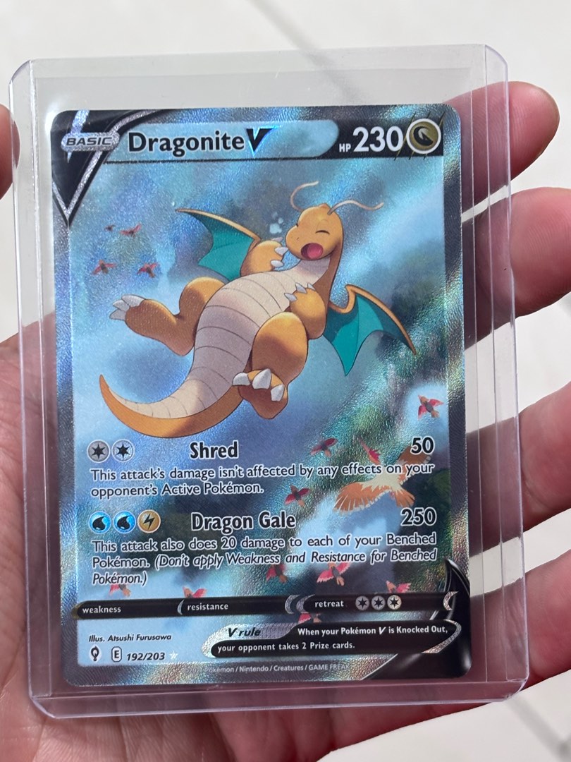 Dragonite V Evolving Skies, Hobbies & Toys, Collectibles & Memorabilia ...