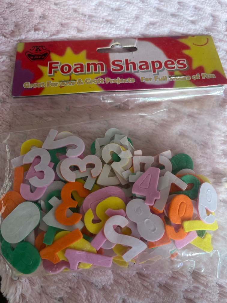 Foam Shapes, Hobbies & Toys, Stationary & Craft, Art & Prints on Carousell