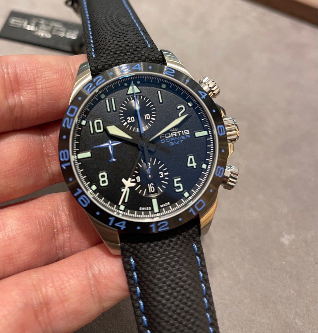 FORTIS AVIATIS DORNIER GMT CHRONOGRAPH AUTO 42MM 402.35.41.LP.15 ...