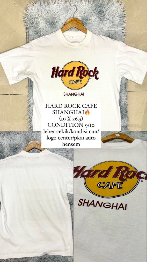 HARD ROCK CAFE VTG SHANGHAI, Men's Fashion, Tops & Sets, Tshirts & Polo ...