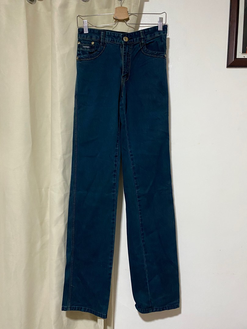 JAPRO Denim Pants - High Waist and Wide Legged, Women's Fashion ...