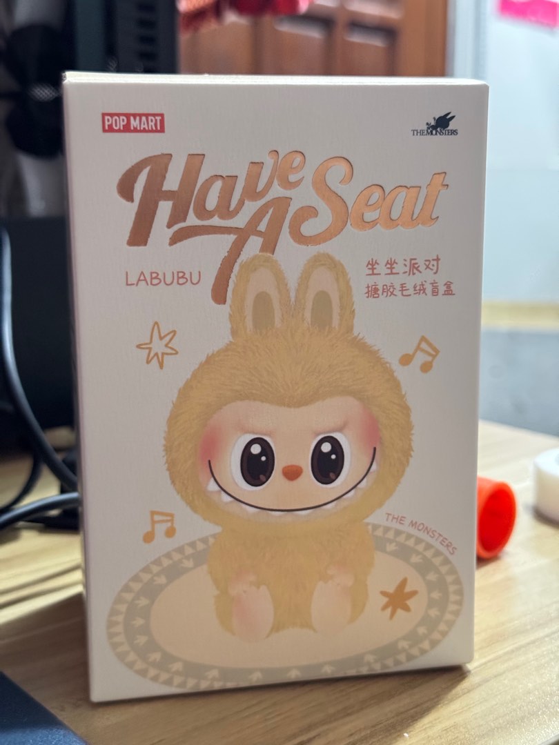 LABUBU V2 HAVE A SEAT (HEHE), Hobbies & Toys, Toys & Games on Carousell