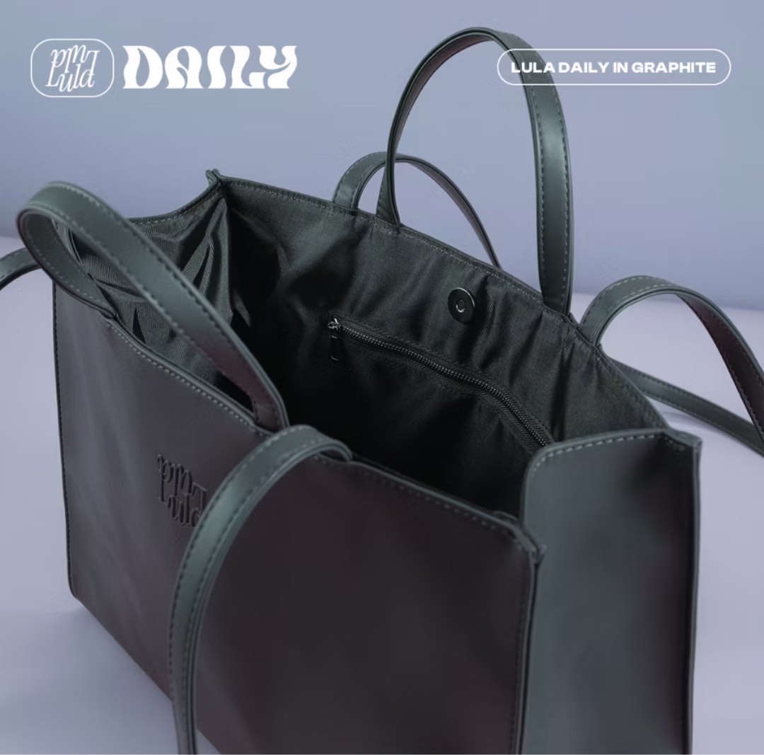 Lula Daily Tote Graphite, Women's Fashion, Bags & Wallets, Tote Bags on ...