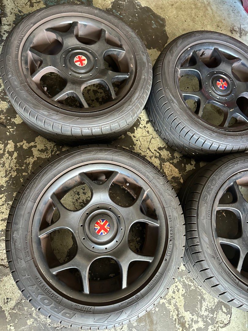 Mini cooper r56 r53 sport rim 16 inch pcd 100 myvi alza ativa, Auto ...