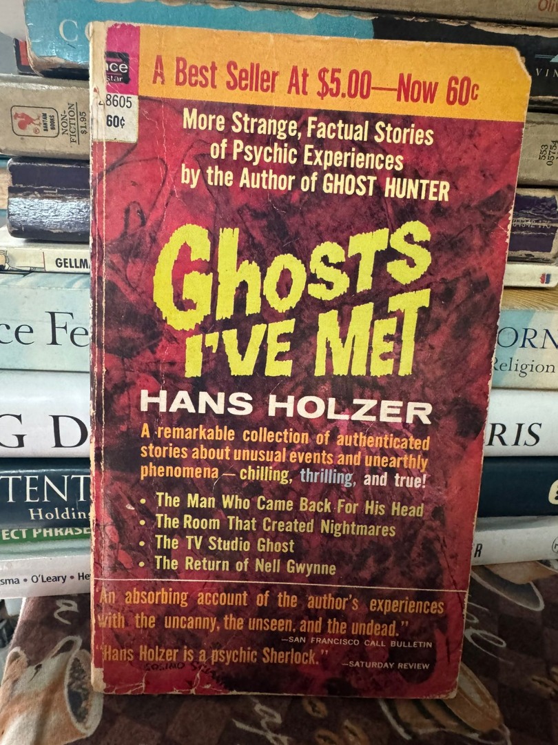 MMPB 1965 VINTAGE Ghosts I've Met Hans Holzer Horror Occult Paranormal Supernatural Scary ...