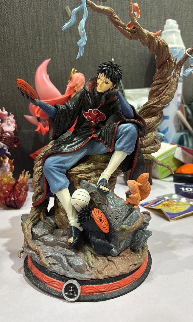 Naruto Shippuden Sitting Obito Interchangeable Mask 31cm Action Figure ...