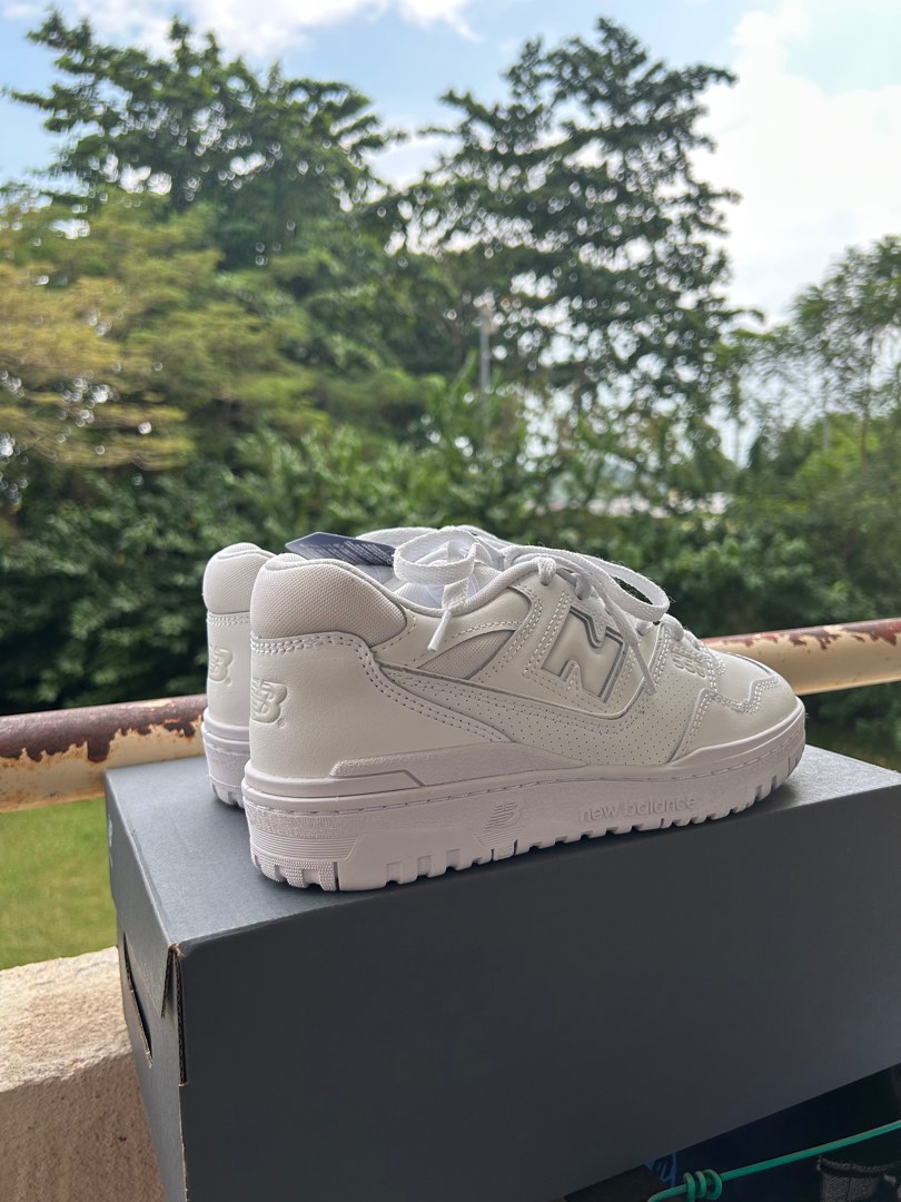 NB 550 WHITE, Men's Fashion, Footwear, Sneakers on Carousell