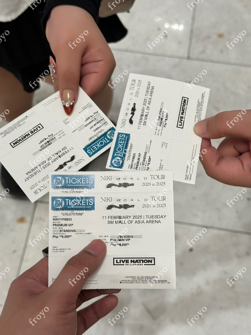 NIKI BUZZ Tour Premium VIP (Day 1), Tickets & Vouchers, Event Tickets ...